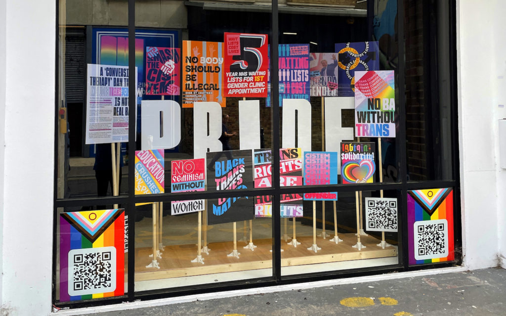 W+K London | Pride window rallies against trans exclusion